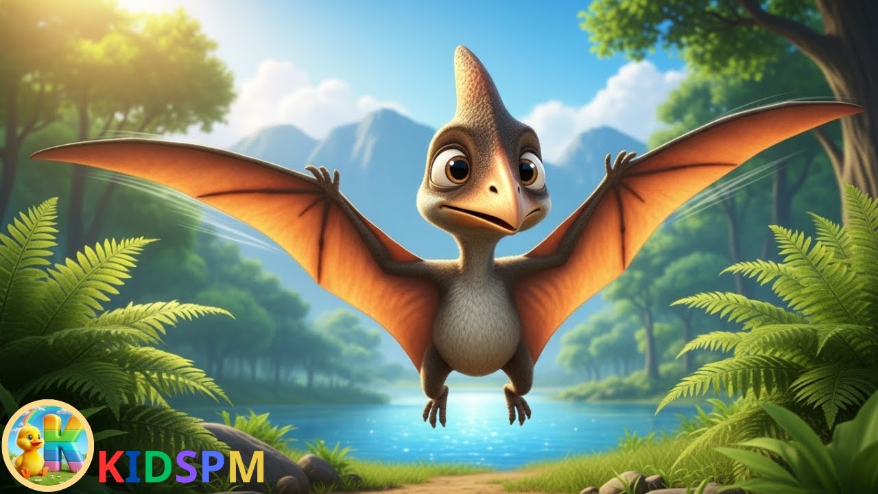 Dino Flight School! Baby Dino's Big Adventure! with lyrics - baby song ...