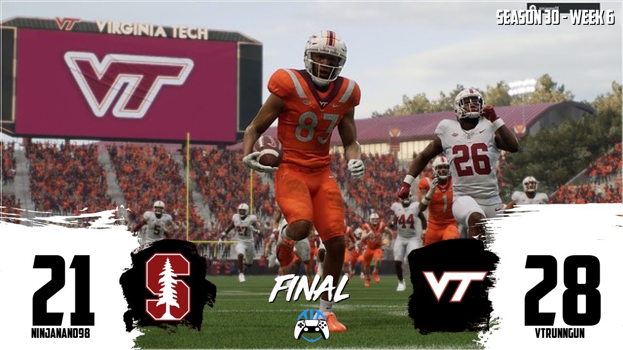 Virginia Tech Hokies vs. Stanford Cardinals | ACC Thriller | NCAA ...