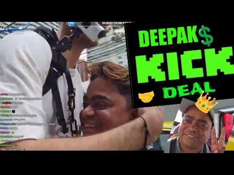 Deepak Gets Kick Deal #irl #deepak #sampepper #kickstreaming - YouTube