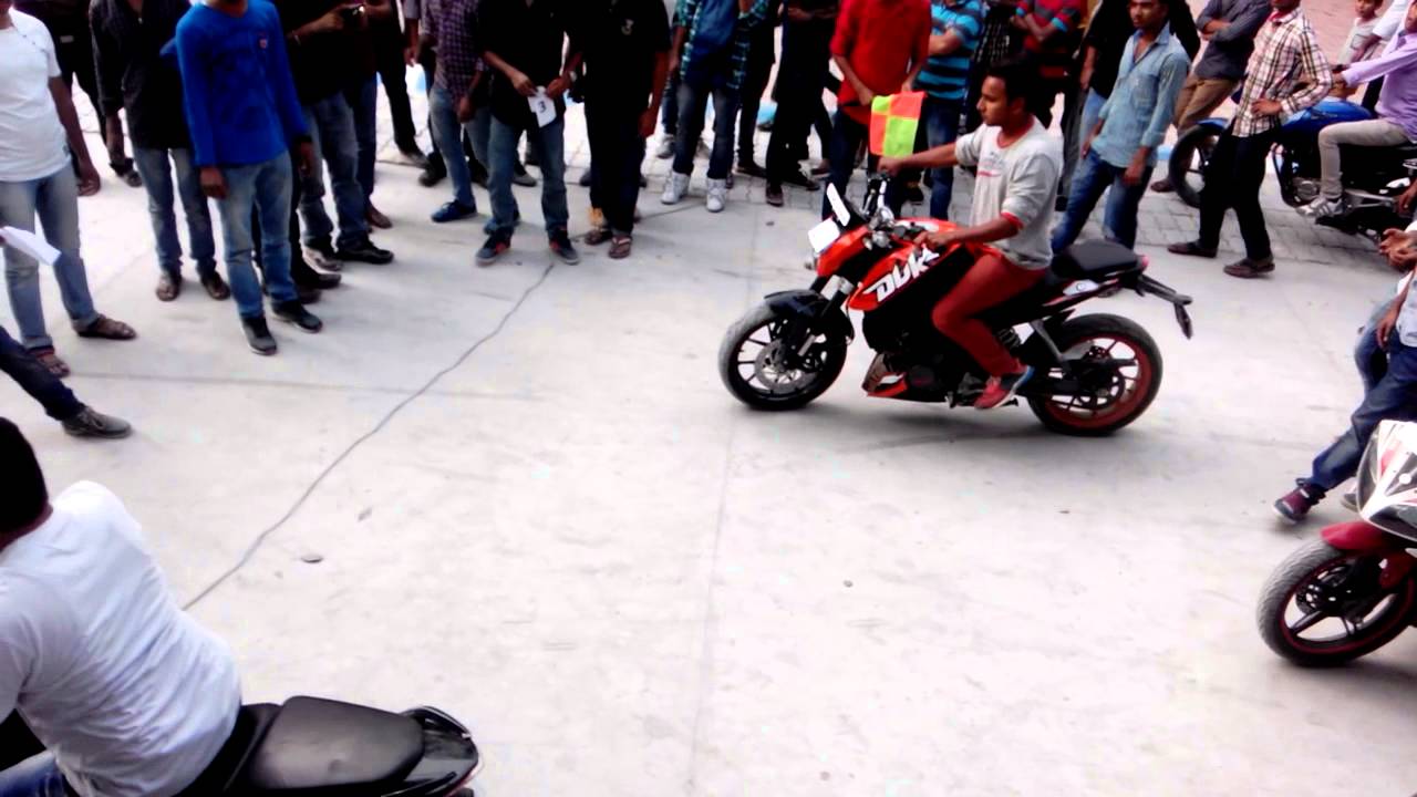 Slow bike racing in integral university - YouTube