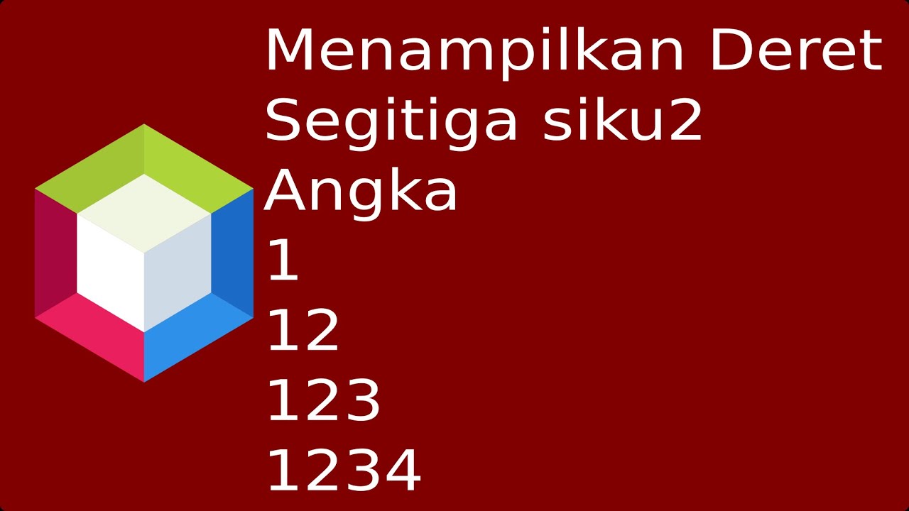 Menampilkan Segitiga siku-siku angka pada java - YouTube