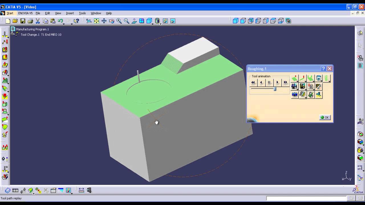 Catia V5 Part Modeling and Machining Tutorial - YouTube
