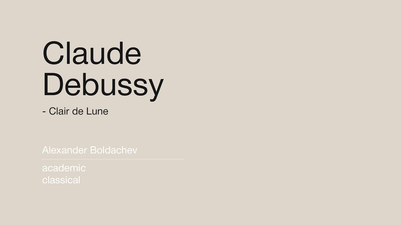 Alexander Boldachev | Claude Debussy - Clair de Lune on Harp cover ...