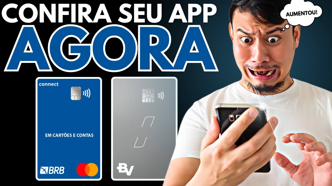 BRB AUMENTANDO LIMITES SEM NOTIFICARD E O BANCO BV VAI LIBERAR CASHBACK ...