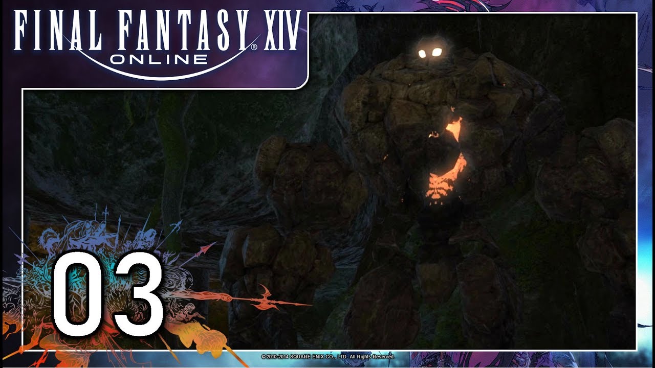 Final Fantasy XIV Online - Part 3 - The Rocks Fight Back - YouTube