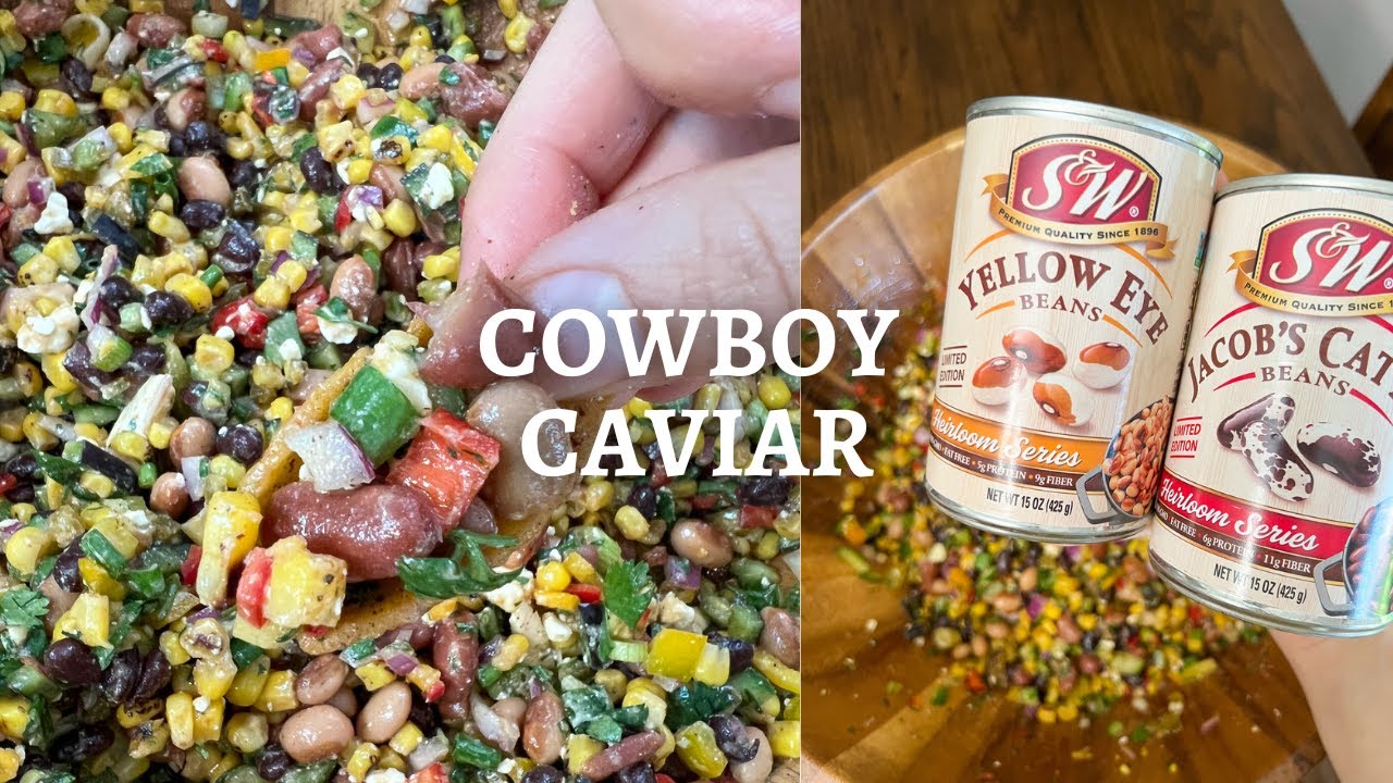 COWBOY CAVIAR! Yummy, healthy appetizer or prep-ahead lunch! - YouTube