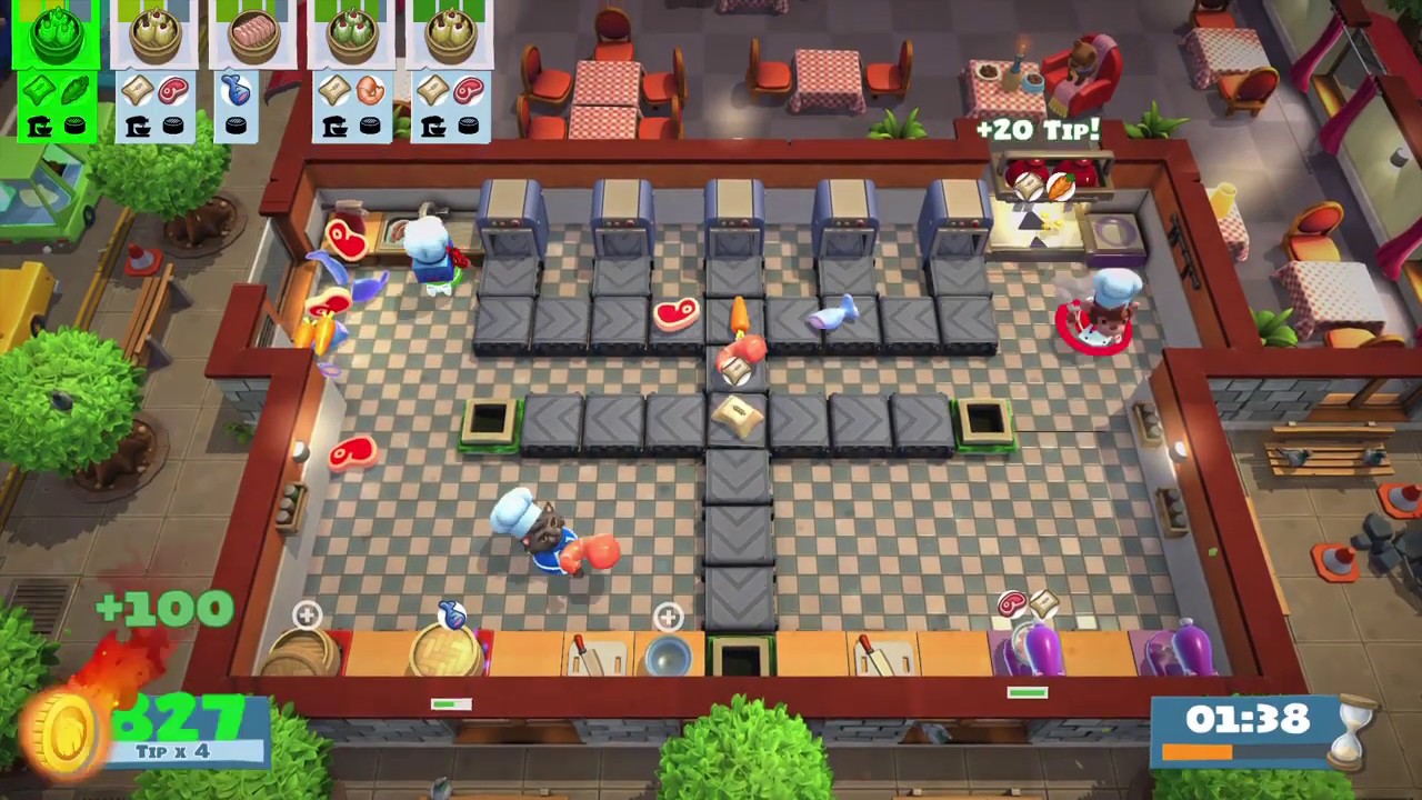 [3P] Overcooked! 2 - Kevin 8 - 1399 (3 Players) 4 Stars - YouTube