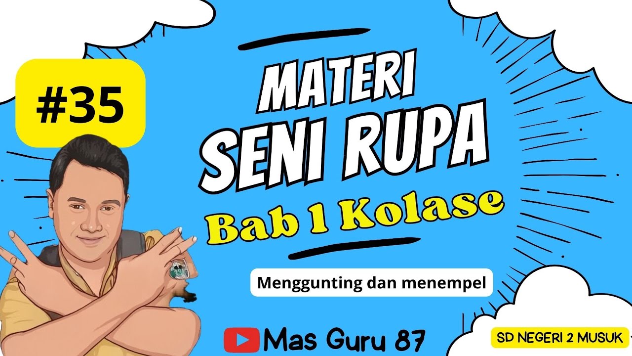 Kolase Seni menempel Seni rupa Kurikulum Merdeka - YouTube
