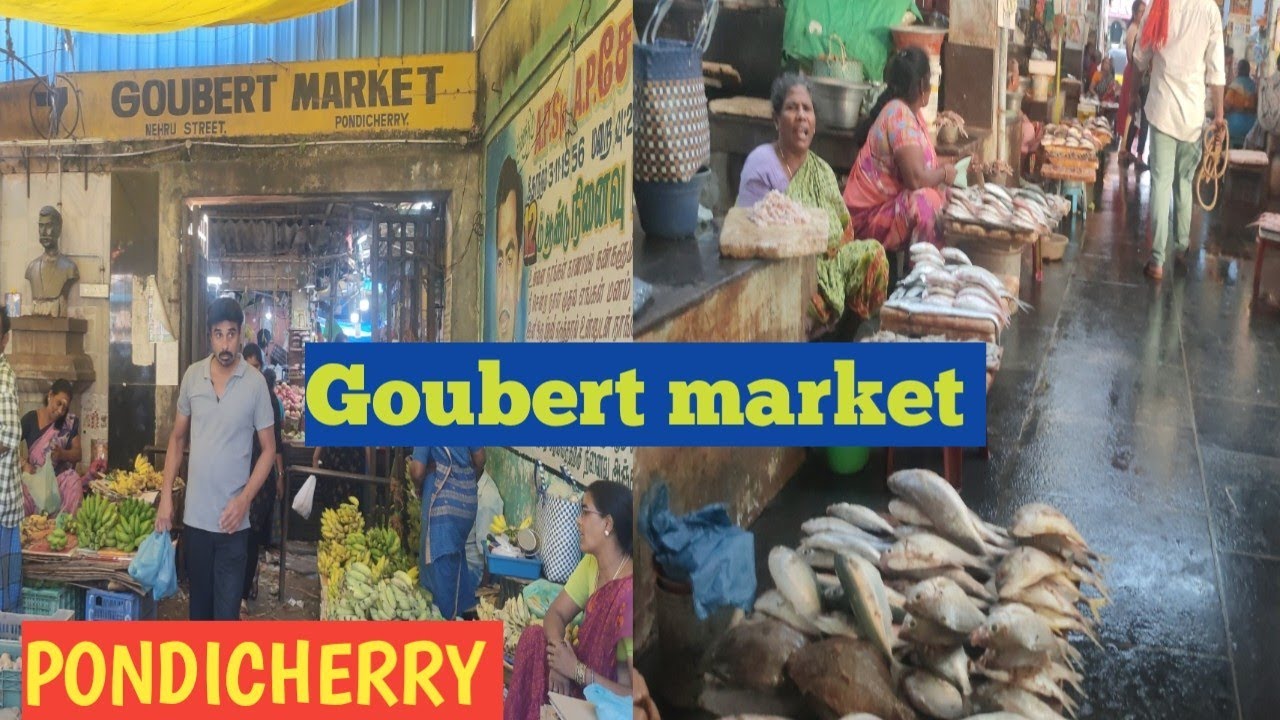 Cheep& Fresh Market Pondicherry//Goubert market//Sabshe Sasta Market ...