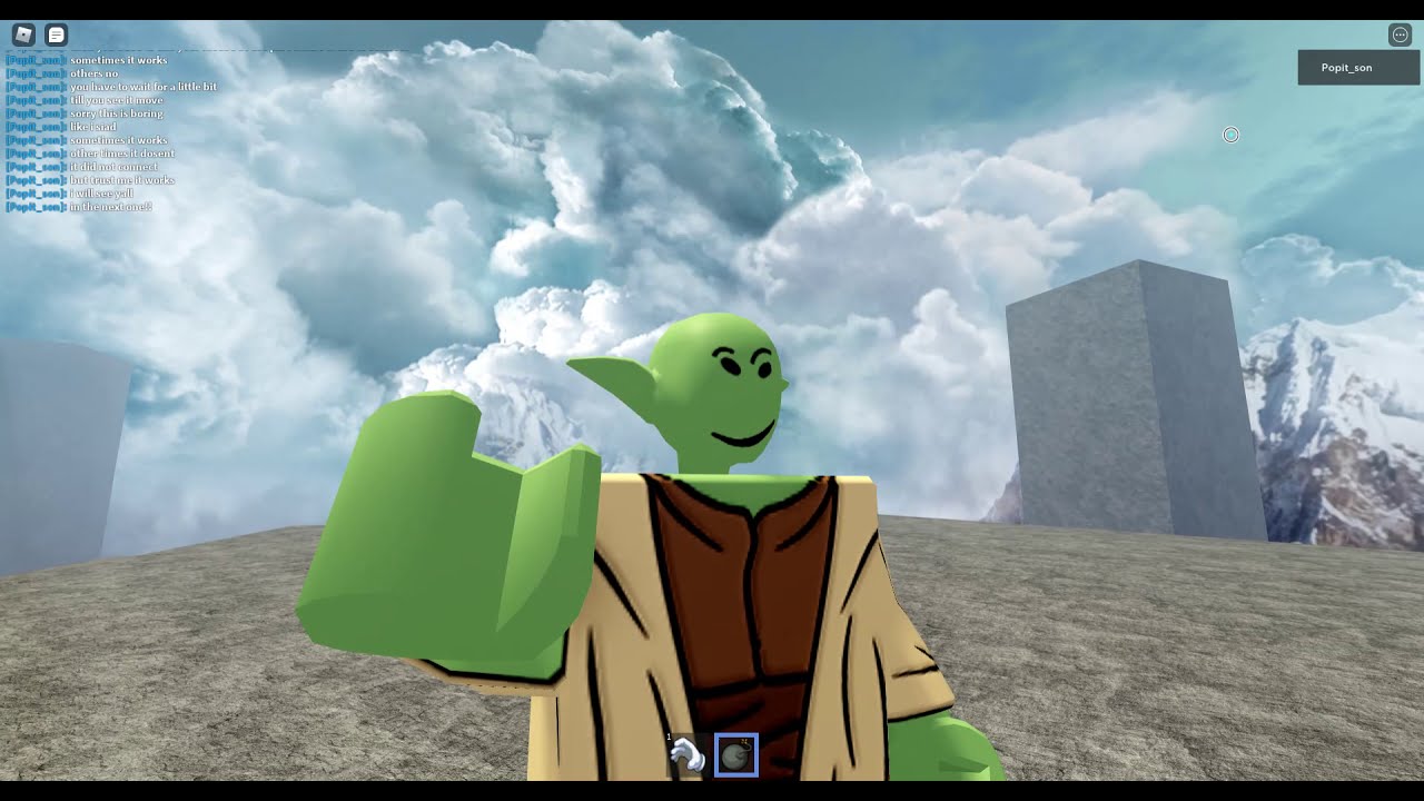 Click this video to see how to make your hand long in Roblox Magic ...