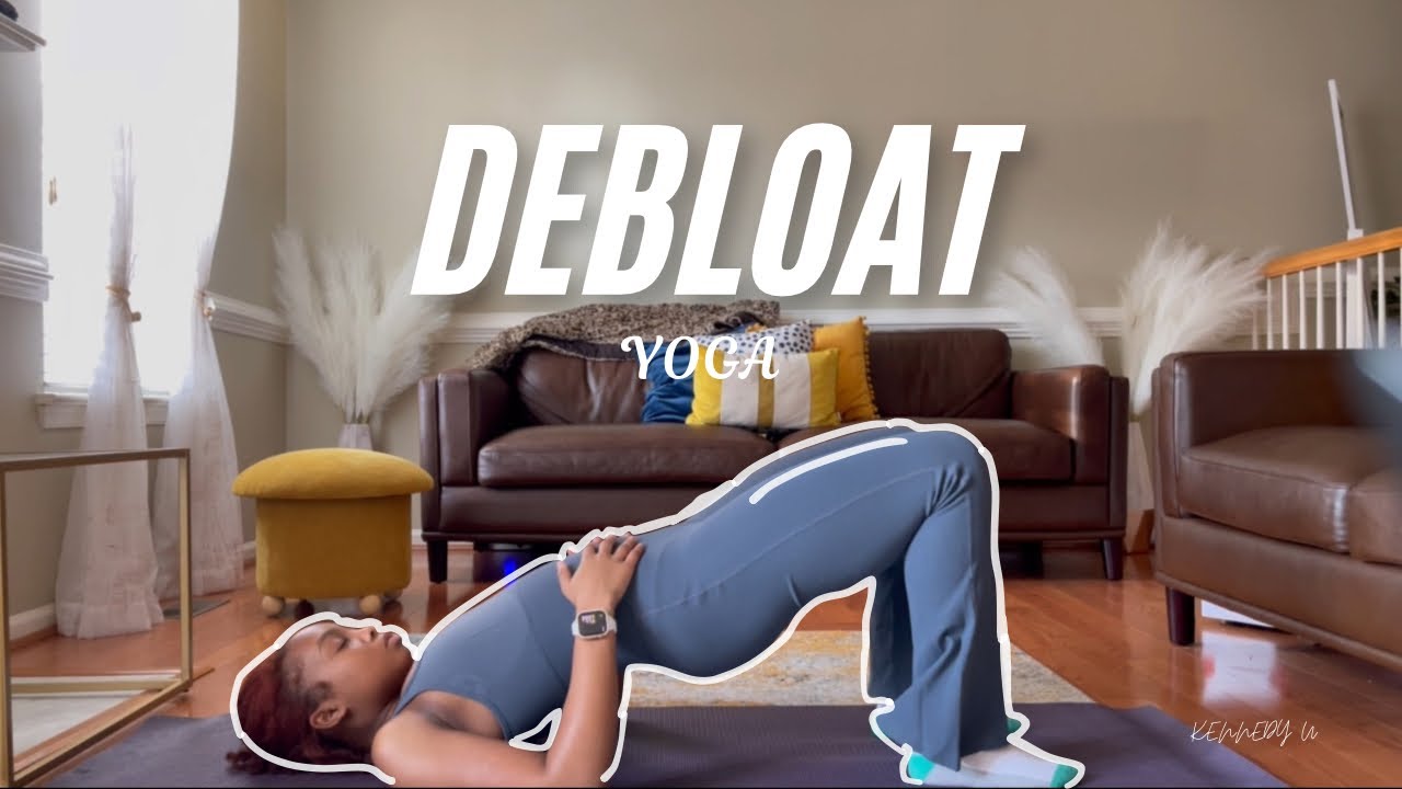 Quick Debloating Yoga | VLOGMAS WEEK 1 | Kennedy U - YouTube