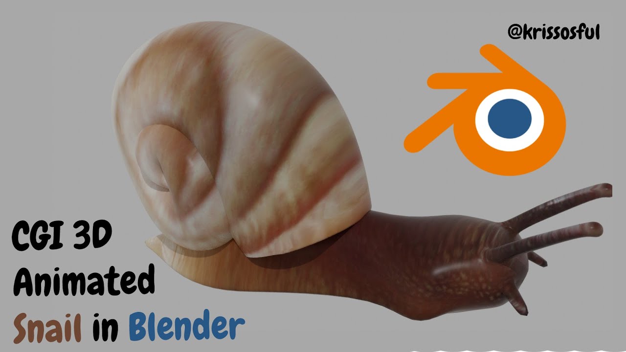 CGI 3D Animated Animal in Blender, Snail#blender - YouTube