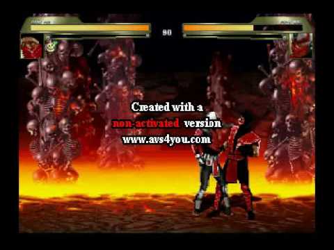 MUGEN - Cyborg Ninja UMK3 Demostration - Part 2 - YouTube