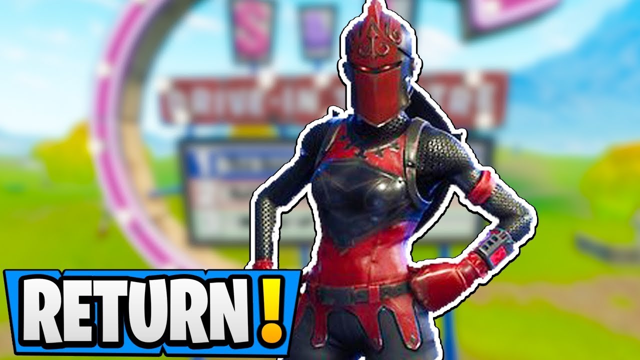 Fortnite The RED KNIGHT Return Date! | Official Skin Release! ( Pickaxe ...