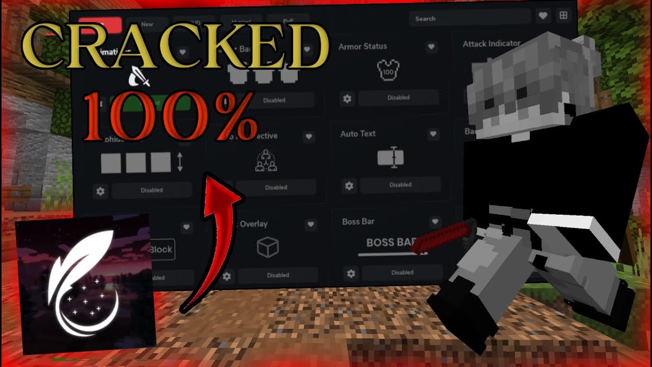 Permanent Cracked Feather Client - YouTube