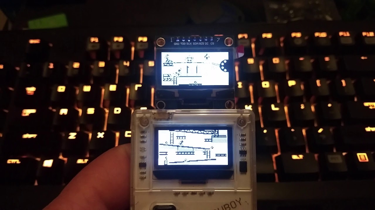 Arduboy with double screen xD - YouTube