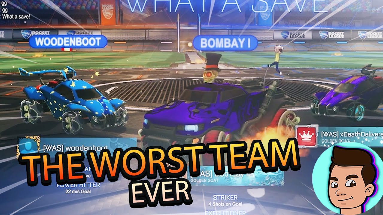 WORST ROCKET LEAGUE TEAM EVER MADE!!! Rocket League w The Fellas - YouTube