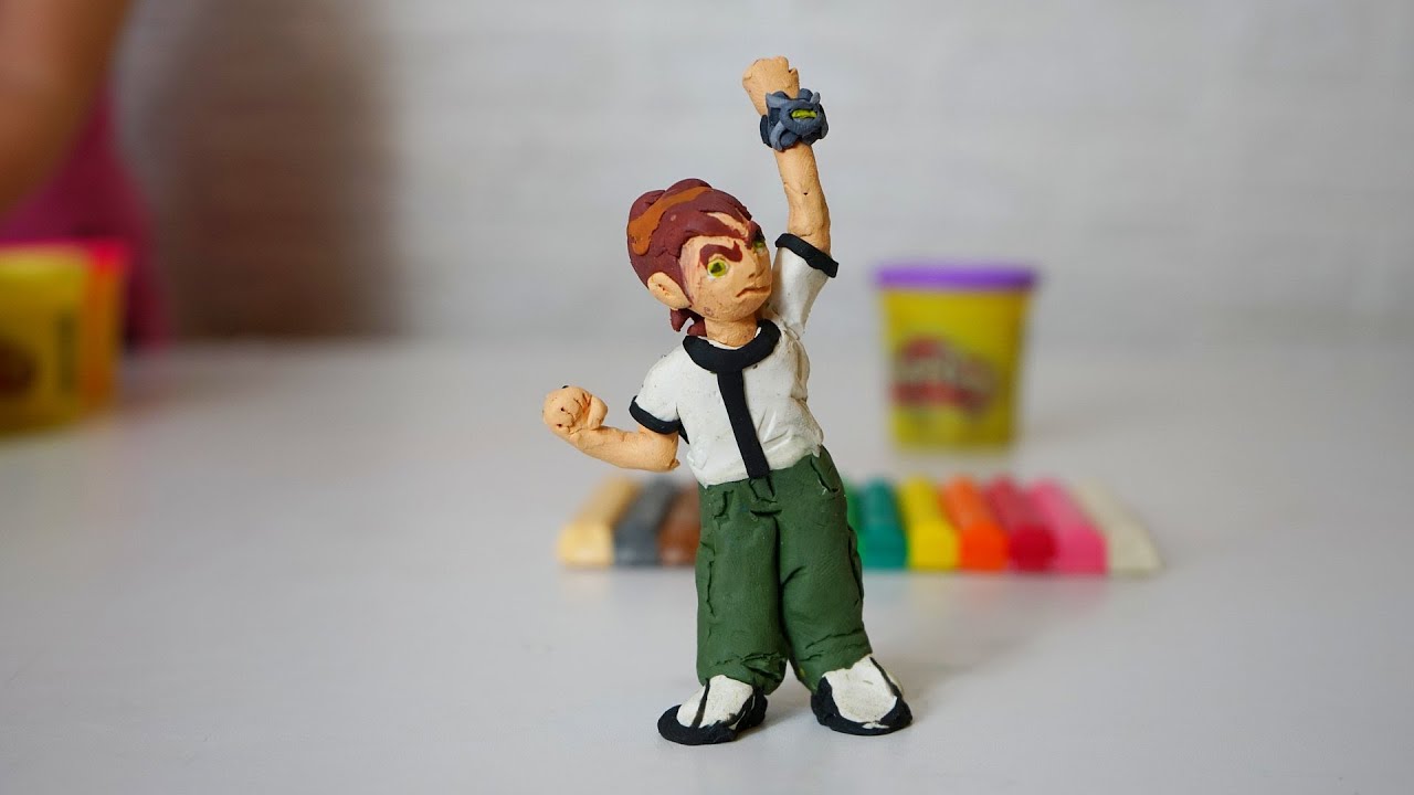 how to make Ben 10 by polymer clay | Cartoon Network - YouTube