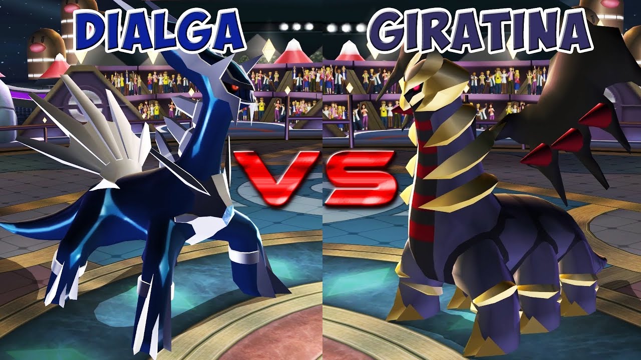 Pokemon battle revolution - Dialga vs Giratina - YouTube