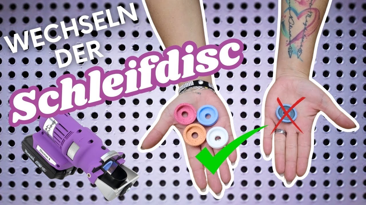 Discman 4: wechseln der Schleifdisc - YouTube
