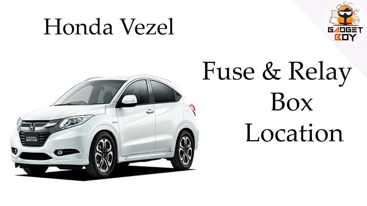 Honda Vezel fuse and relay box location - YouTube
