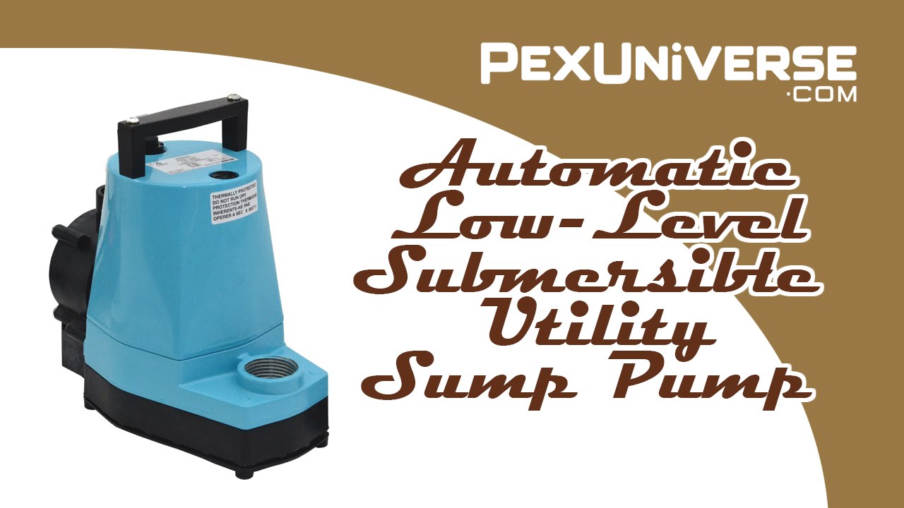 5-ASP-LL Automatic Low-Level Submersible Utility Sump Pump 1/6 HP, 115V ...