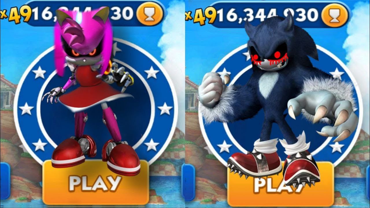 Sonic Dash - Amy Dash VS Werehog ExE _ Movie Sonic vs All Bosses Zazz ...