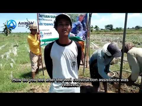Water well for rice fields from donor Alex Tobing for farmers in Tegal ...