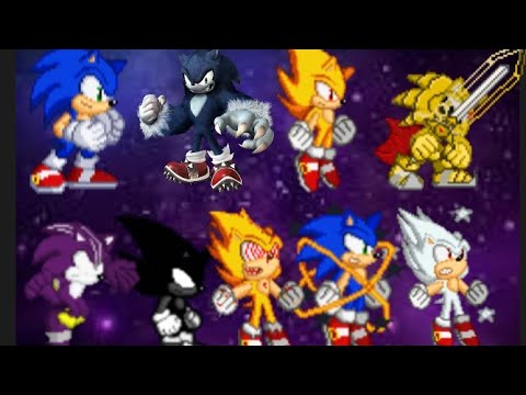 Edit char SONIC OP ALL FORMS OP mugen jus,Edit by jhoy - YouTube
