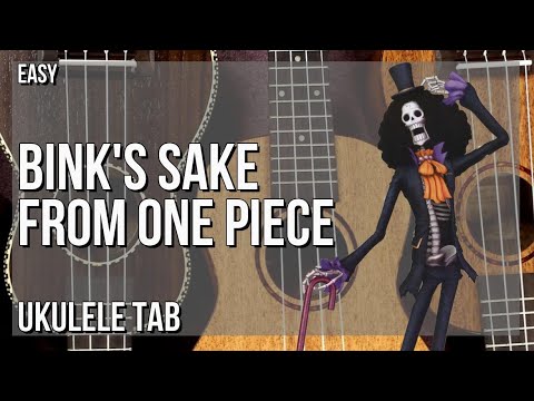 SUPER EASY Ukulele Tab: How to play Bink's Sake from One Piece by Kohei ...