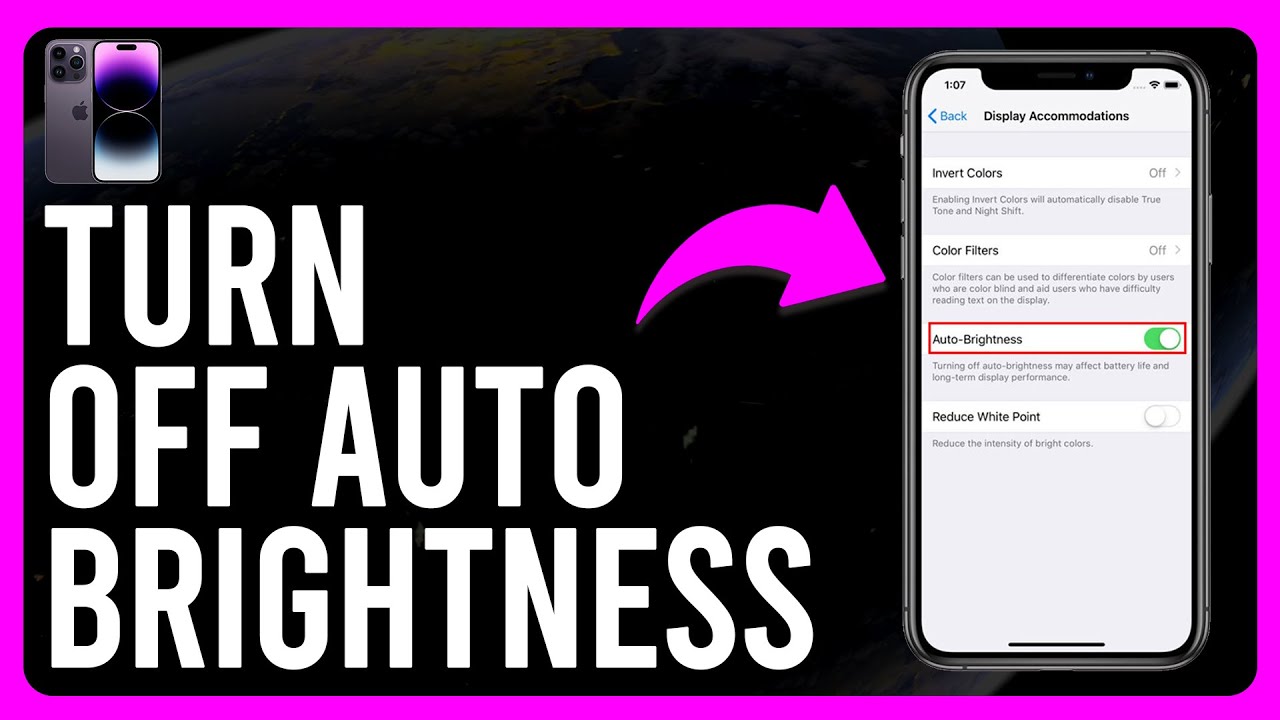 How to Turn Off Auto-brightness on Your iPhone or iPad (How to Disable Auto-Brightness) - YouTube