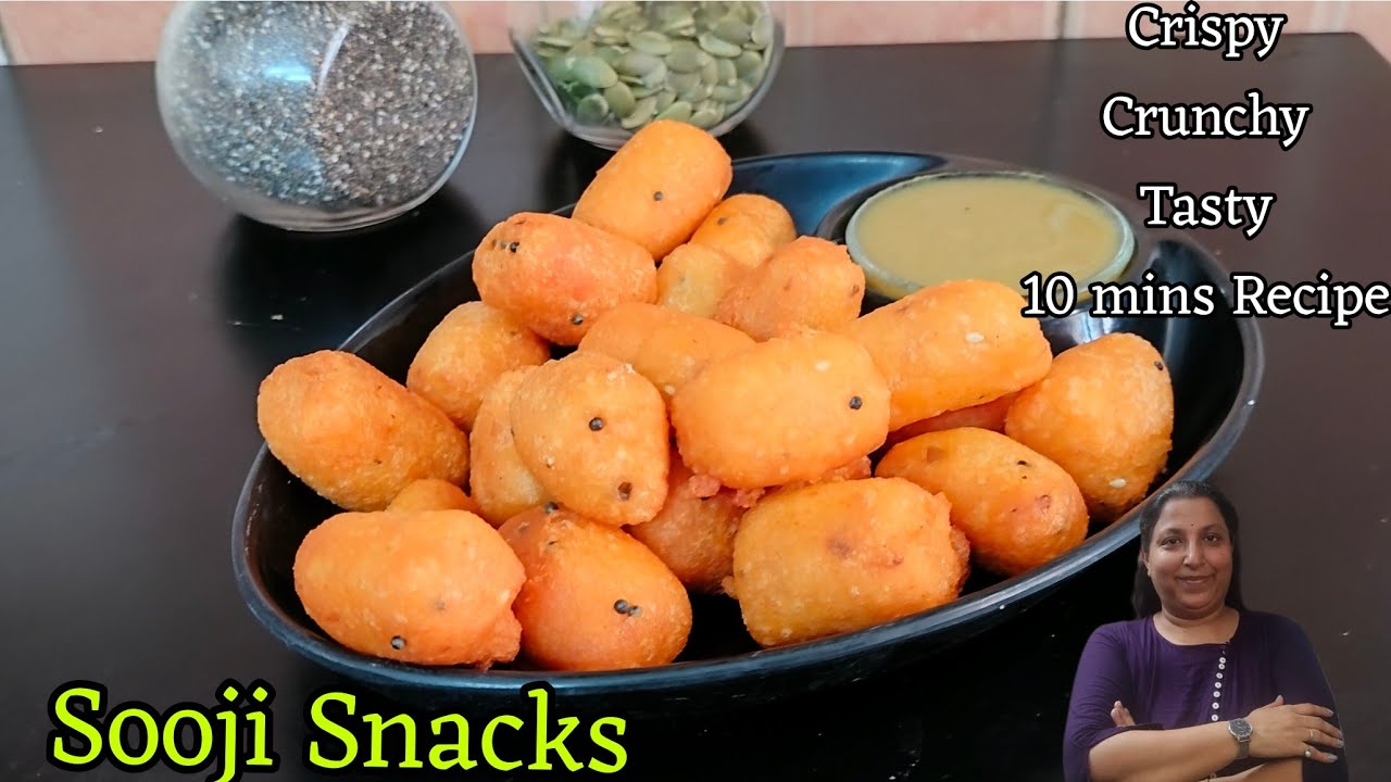 10 मिनट में बनाए क्रिस्पी करारे सूजी के स्नैक्स जो बच्चों को बहुत पसंद ...