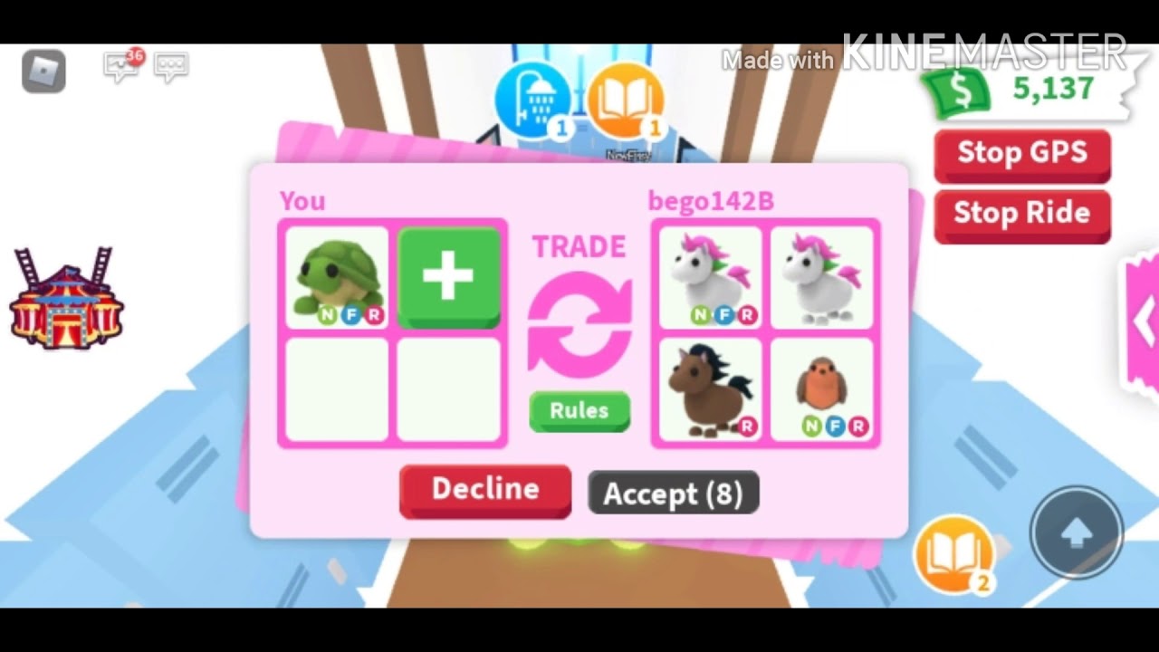 Seeing what people offer for a neon fly ride turtle in roblox adoptme ...