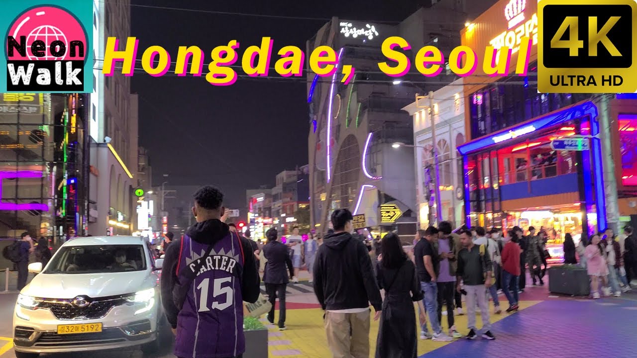 [4K 갬성 터지는 홍대 바이브] 🔥🔥 불타는 금요일 홍대 클럽 거리 🔥🔥 Hongdae Club Streets - YouTube