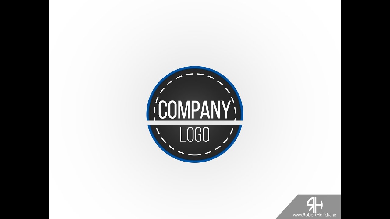 5 MINUTES: Create simple company logo in Photoshop tutorial - YouTube