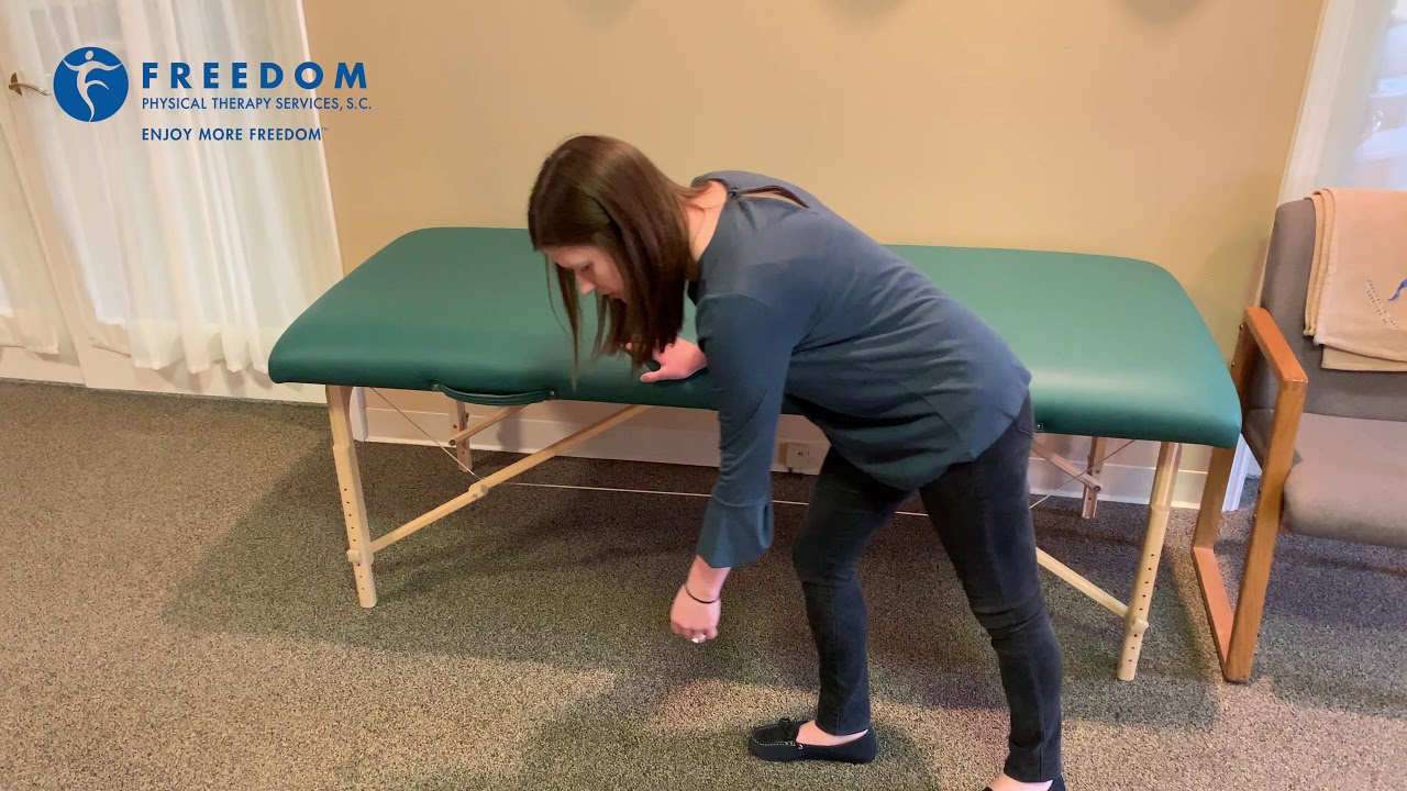 Exercises after shoulder surgery Codman's Exercises - YouTube