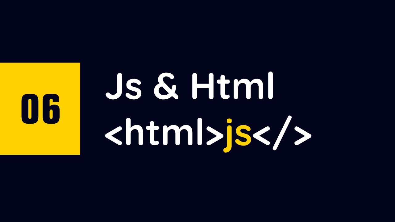 #06 - Javascript kodlarını Html içerisinde kullanma - YouTube