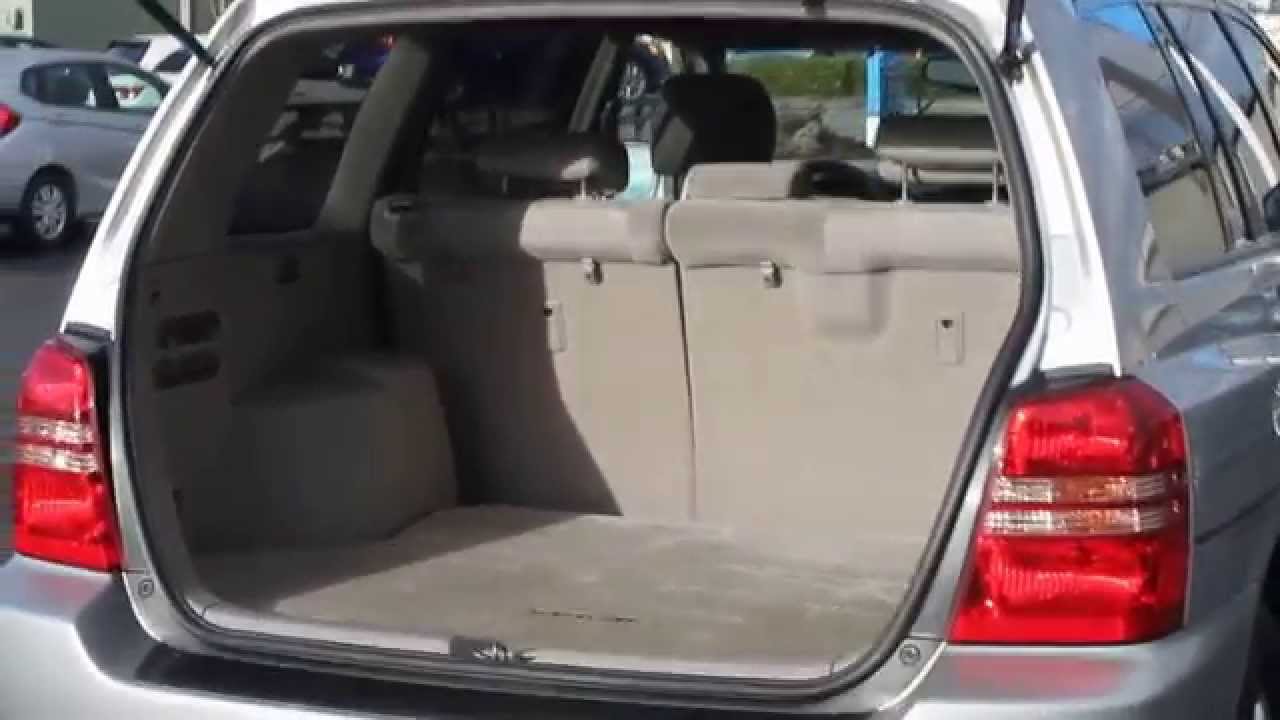 2002 Toyota Highlander, Sil/Silver - STOCK# 7620A - Trunk - YouTube