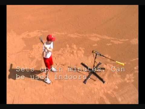 Youth Baseball Batting Trainer - Youth Baseball Player Hitting the ...