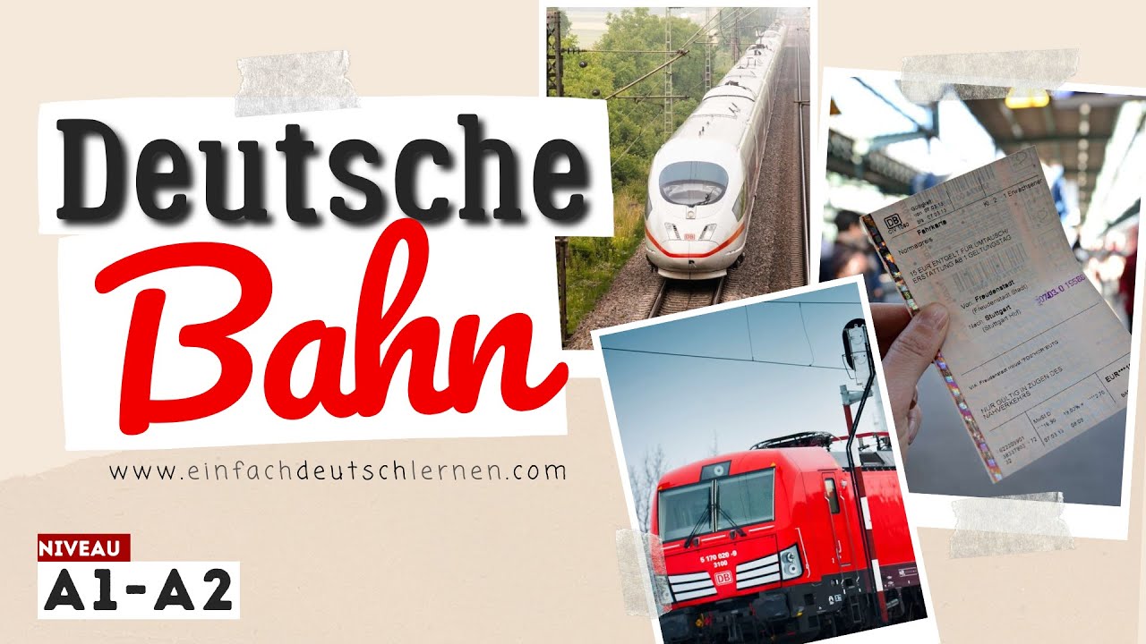 #503 Deutsche Bahn | Deutsch lernen durch Hören | Deutsch lernen mit ...