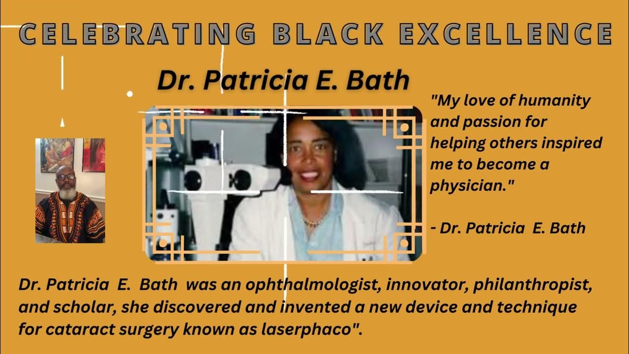 Dr. Patricia E Bath - YouTube