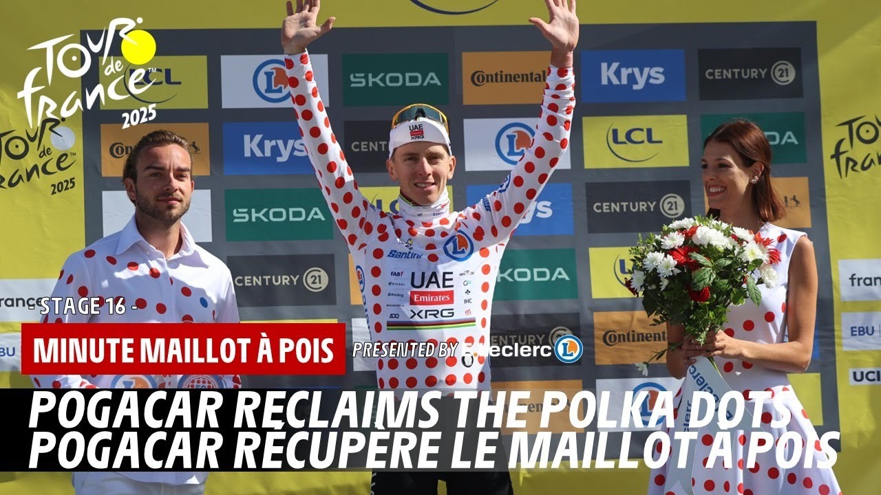 E.Leclerc Polka Dot Jersey Minute - Stage 16 - Tour de France 2025 - YouTube