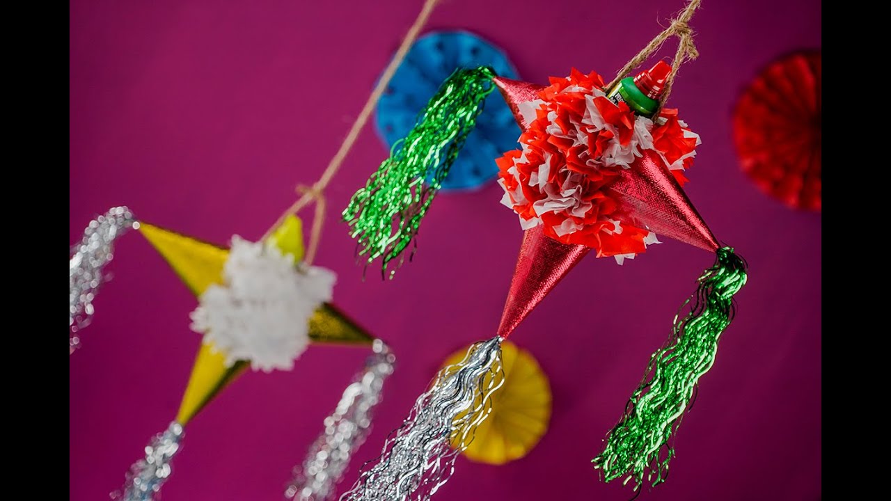Cómo hacer piñatas mini con cartón reciclado | Craftología - YouTube