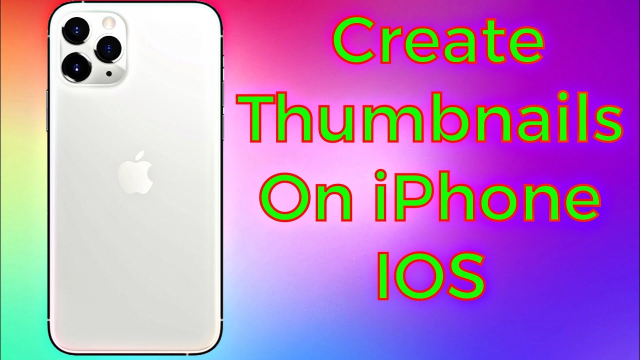 How to create thumbnails on iPhone - YouTube
