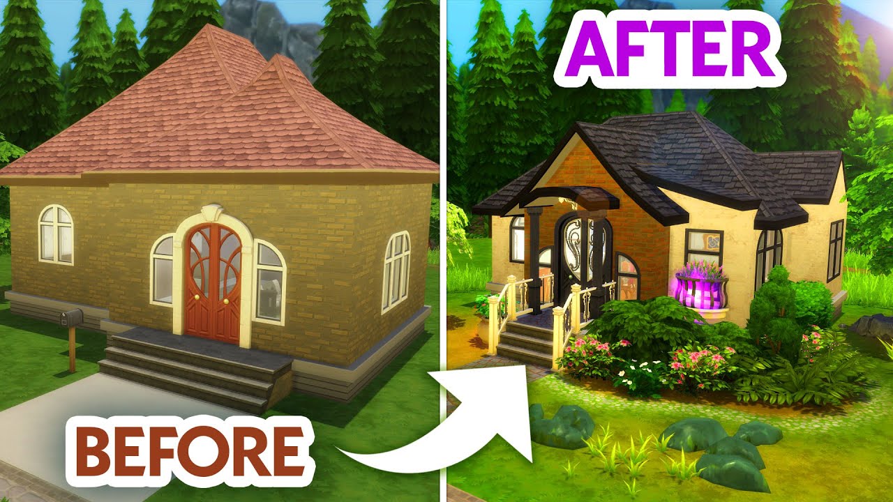 Renovating a Magical Starter // Sims 4 Speed Build - YouTube