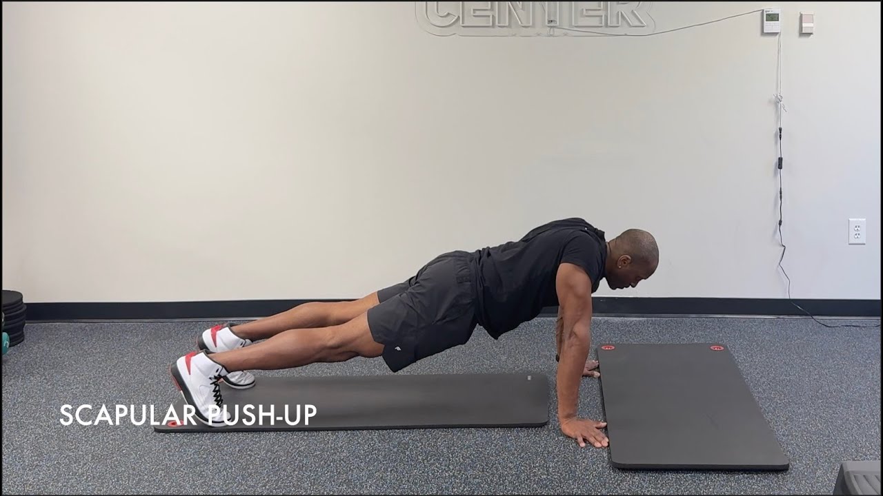 Scapular Push Up - YouTube