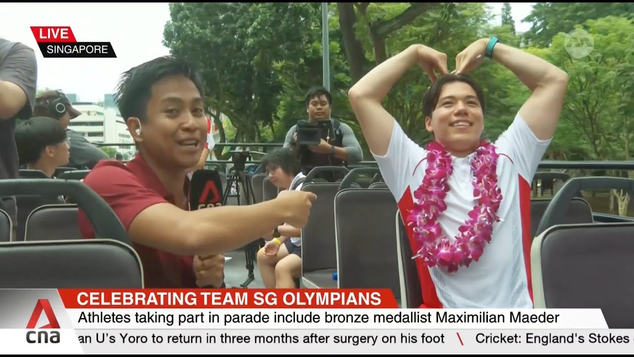 Singapore Olympian Max Maeder on the support he's received, first open ...