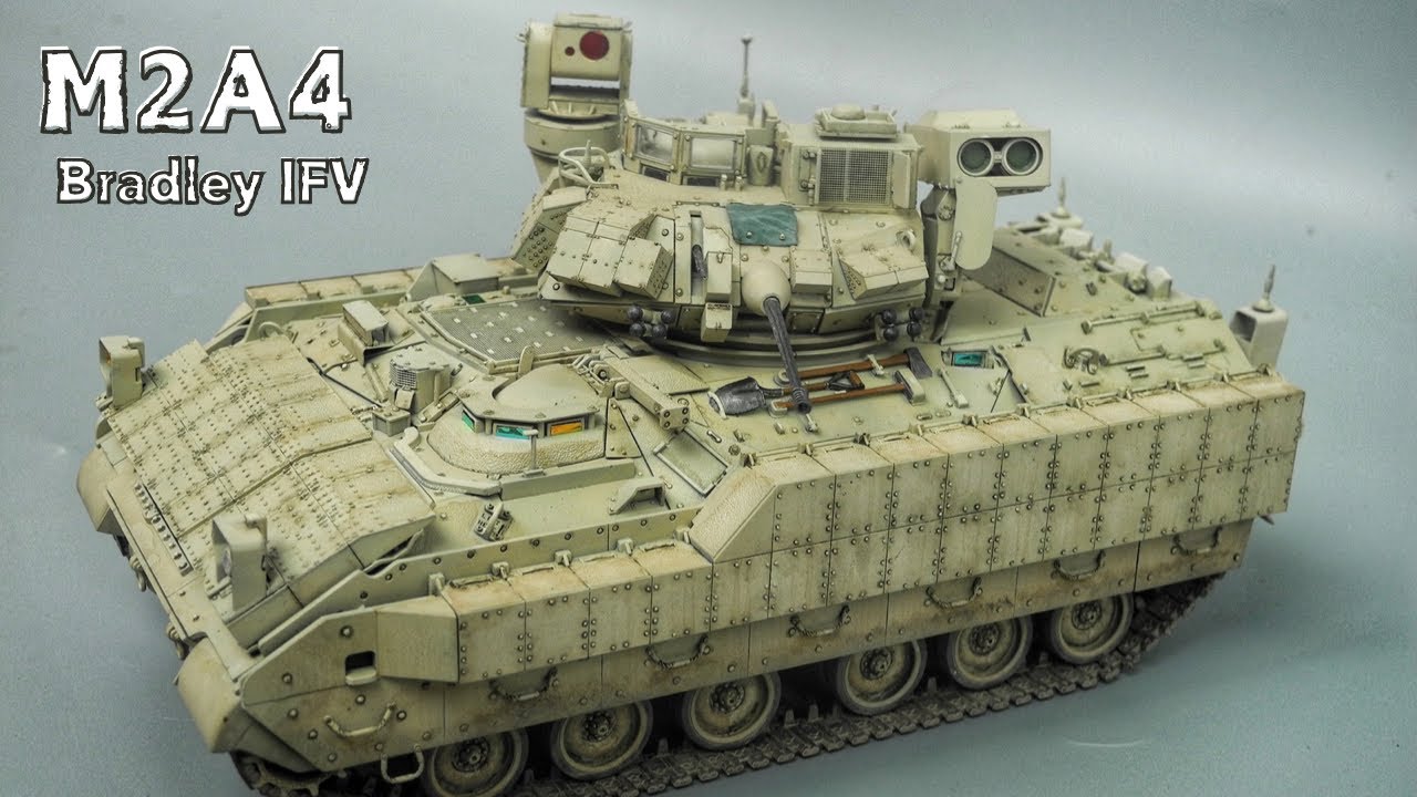 Magic Factory 1/35 M2a4 I.f.v Bradley Full Build 2/2 - YouTube
