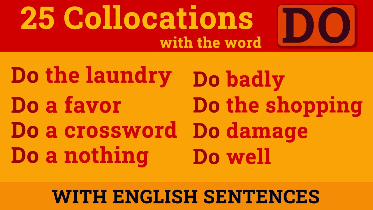 Learn 25 Common Collocations with DO used in Daily English ...