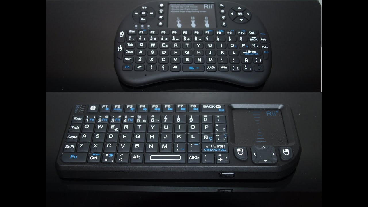Teclado para TV BOX | Rii i8+ e Rii k02+ - YouTube